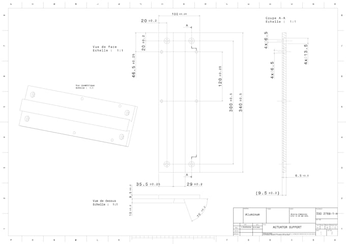 Make 2d drawing from part or assembly by Zackbenk | Fiverr
