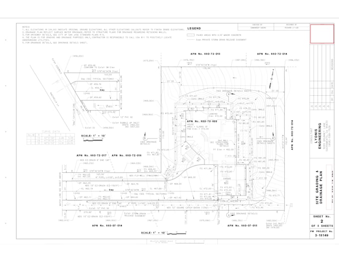 Do grading and drainage plans for permits in usa by Rjlylee | Fiverr