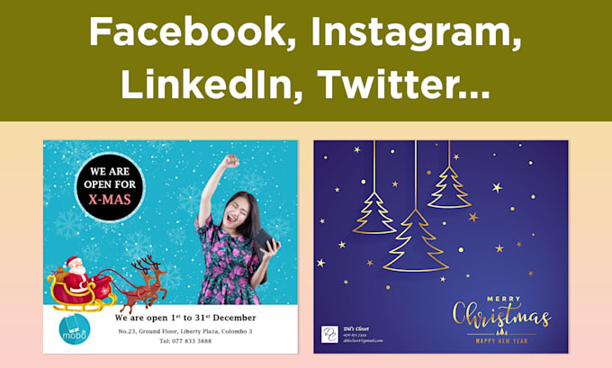 Create modern stylish social media posts design by Reshanie | Fiverr