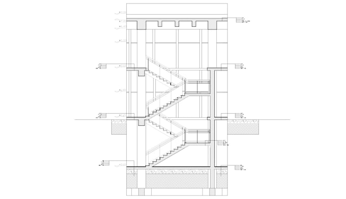 Make your architectural plan and section drawings on autocad by ...