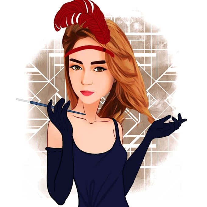 Make cartoon caricature headshot avatar from photo by Mrkhan730 | Fiverr