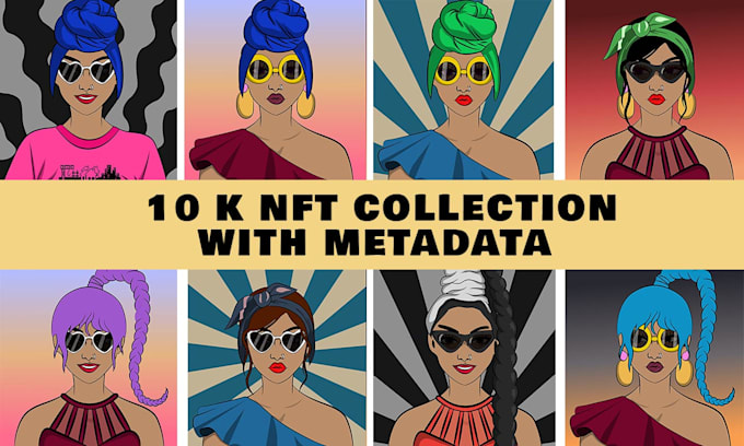 Create characters for 1k 5k 10k nft art collection by Artlogographic | Fiverr