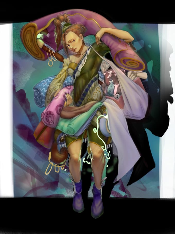 Draw detailed anime style characters and illustrations by ...