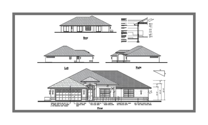 Design and draft architectural plans and submission drawings in autocad ...