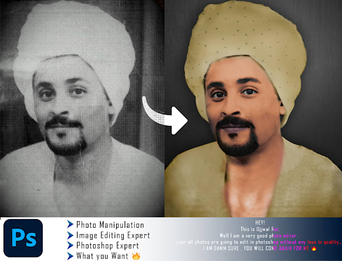 Do best image manipulation by Ujjwalrai145 | Fiverr