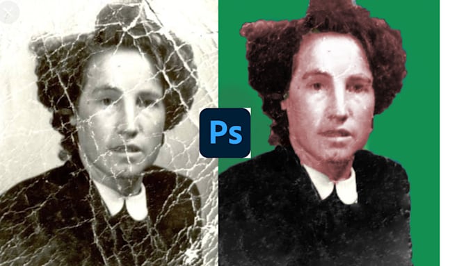 Restore, retouch, repair, colorize your photo damage photo by ...