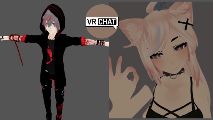 Create Custom Avatar Vr Chat Avatarvr Charactervrc Avatar Vroid Model By Holuwarshindara Fiverr
