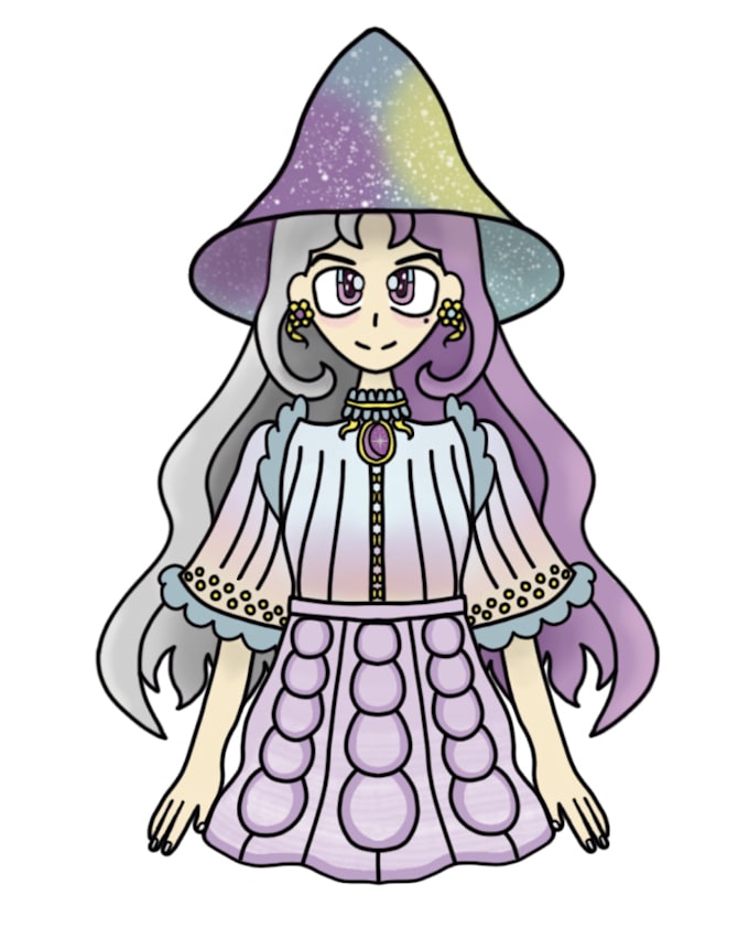 Draw an half body 2d vtuber for you by Nicewitch | Fiverr