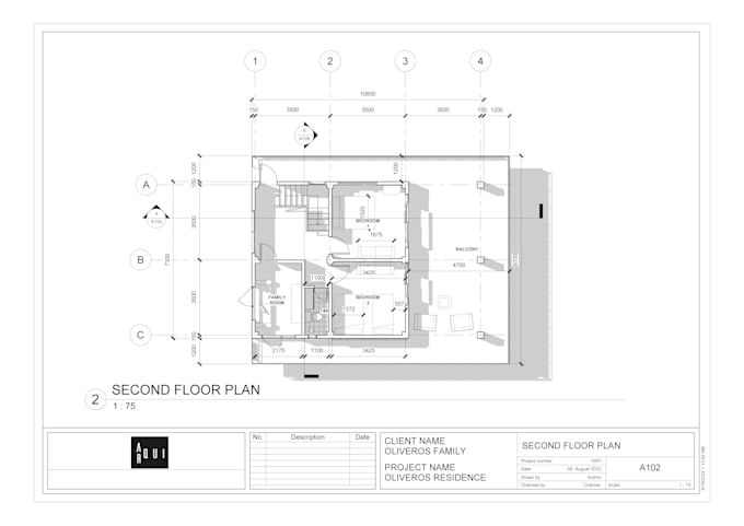 Professionally draft layout plans in revit by Arquinones20 | Fiverr