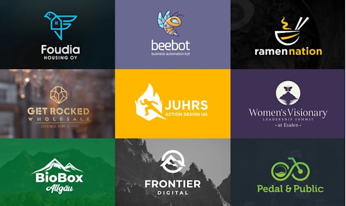 Do a unique modern minimalist business logo design by Irfan_graphic00 | Fiverr