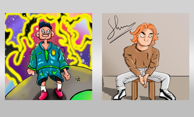 Design cartoon album cover, mixtape cover, and single cover art by ...