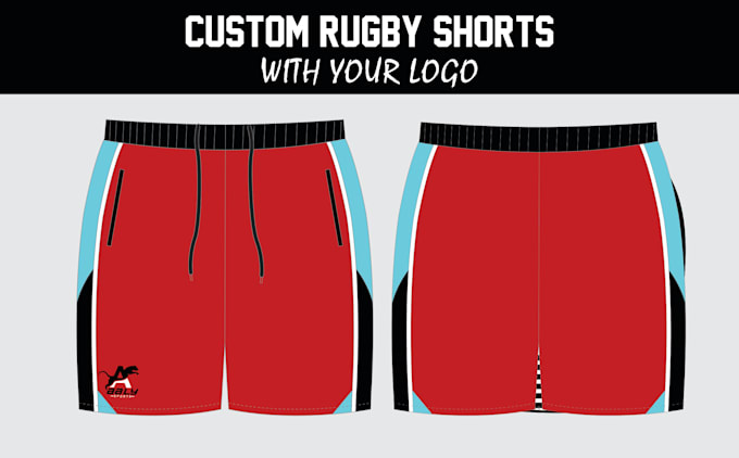 Do amazing rugby short and streetwear mesh short mockup by ...
