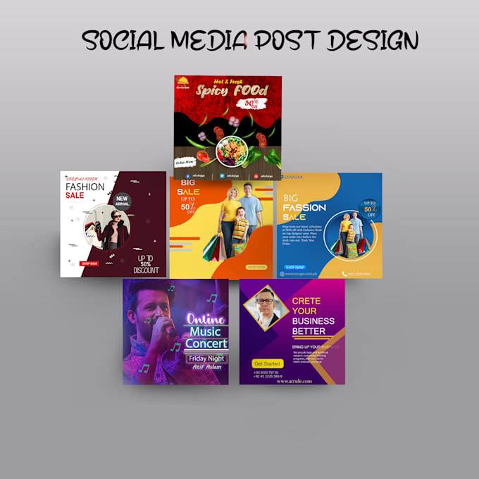 Design professional social media design posts by Motivedesign1 | Fiverr