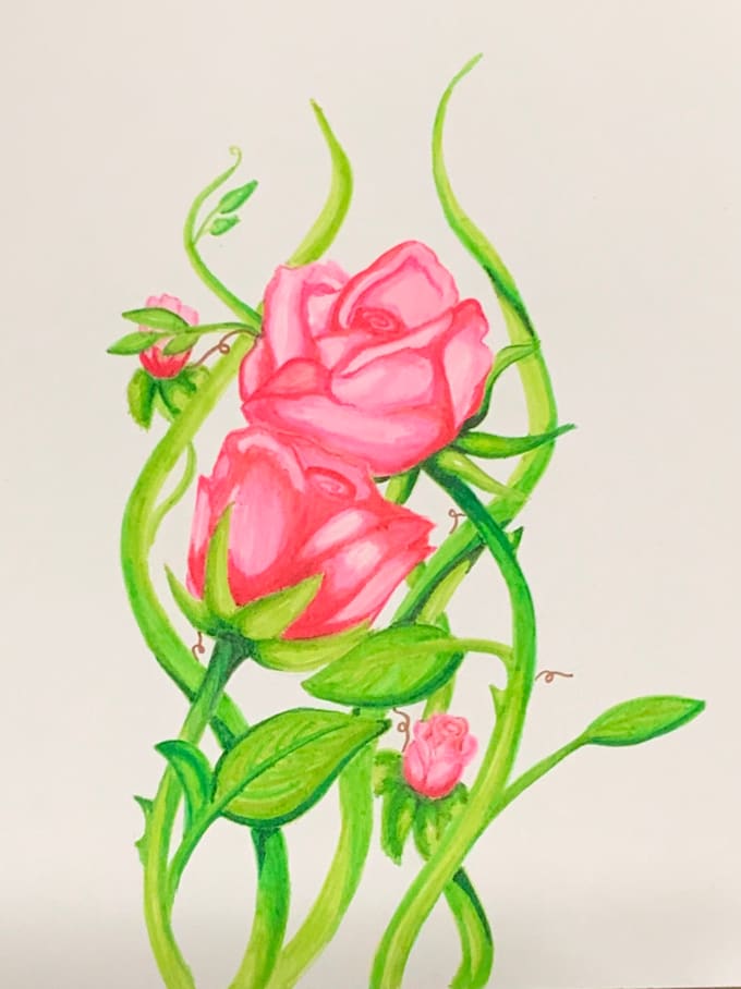 Do Physical Art Commission By Sydney Jordan Fiverr