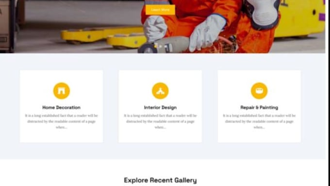 Build construction website, handyman, plumbing, junk cleaning website ...