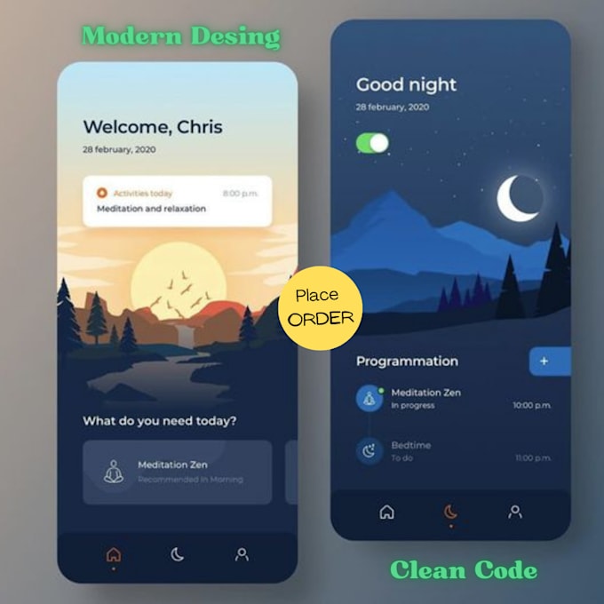 Do your modern mobile app design with flutter by Hadibd | Fiverr