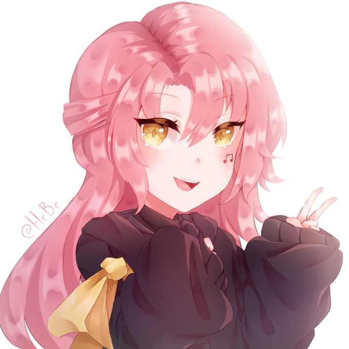 Draw a doodle of your oc in a cute manga style by Hebetarian | Fiverr