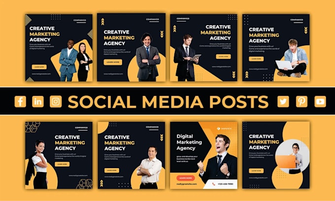 Design 50 creative social media posts, social media graphics by Jun41d1 ...