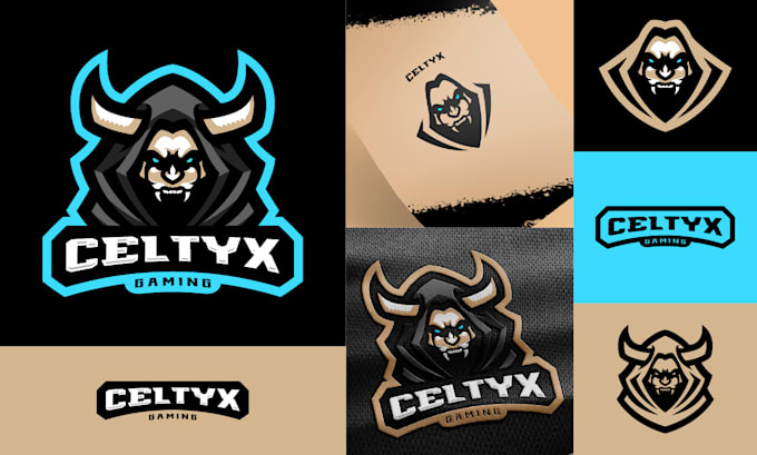 Make a completely professional and clean mascot logo design by ...