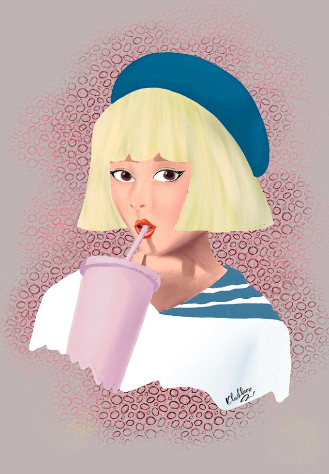 Draw your portrait into realistic and cartoon style by Khushboomc | Fiverr