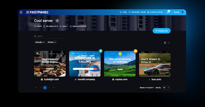 Setup vps server with free control panel, 1000 gb backup disk by Dana_frontend | Fiverr