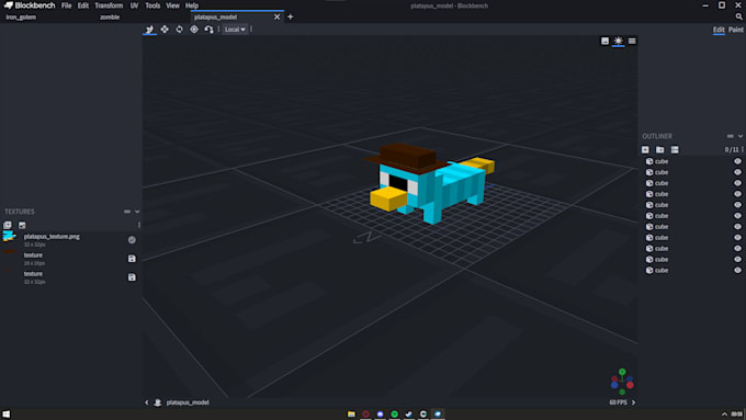 3d model a minecraft mob, item, block for you by Jocote | Fiverr