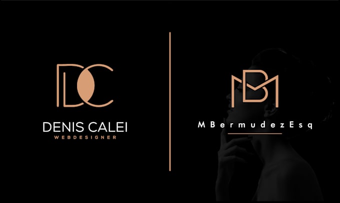 Design initial personal and business branding letter name text based ...