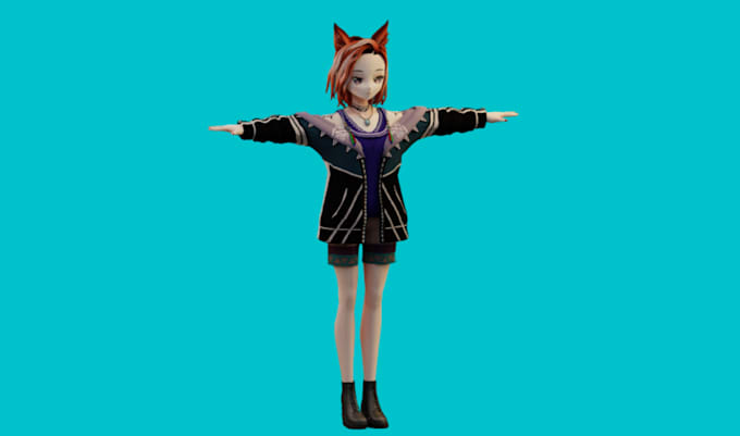 Create custom vrchat 3d character character model nsfw vr avatar vtuber fursona by Thormous ...