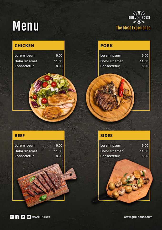 Do next level menu design and price list by Tharangamediaf | Fiverr