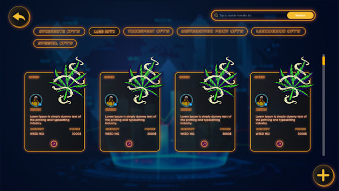 Design creative 2d game ui by Danyaluzma | Fiverr