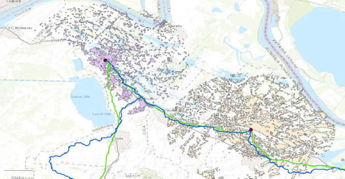 Create gis base maps based on your data by Dan2133 | Fiverr