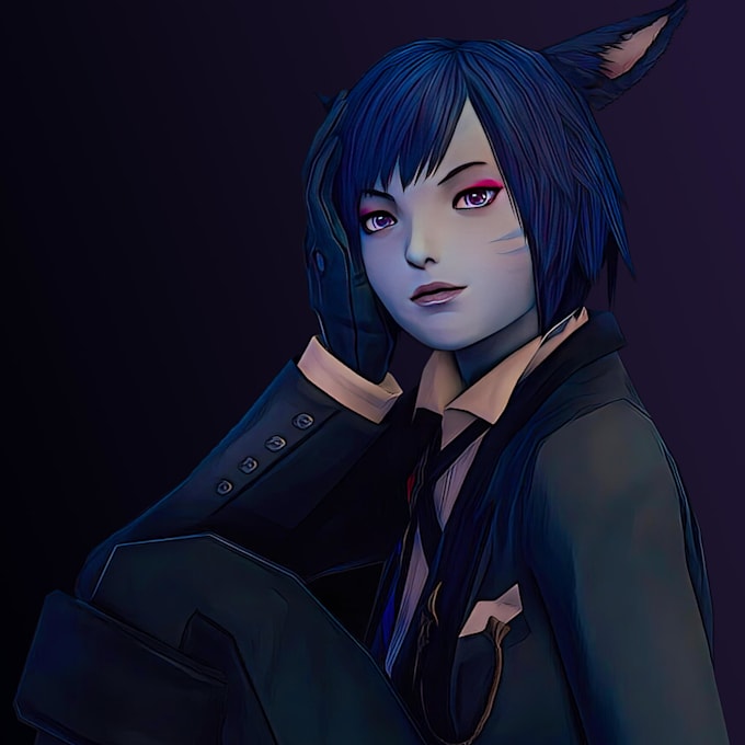 Take a photo of your ffxiv character and make a artwork of it by Khrava ...