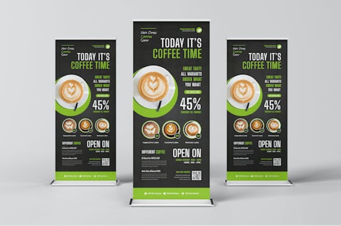 Create roll up, pull up, retractable, event banner two concept design in 3 hours by Syedrida ...
