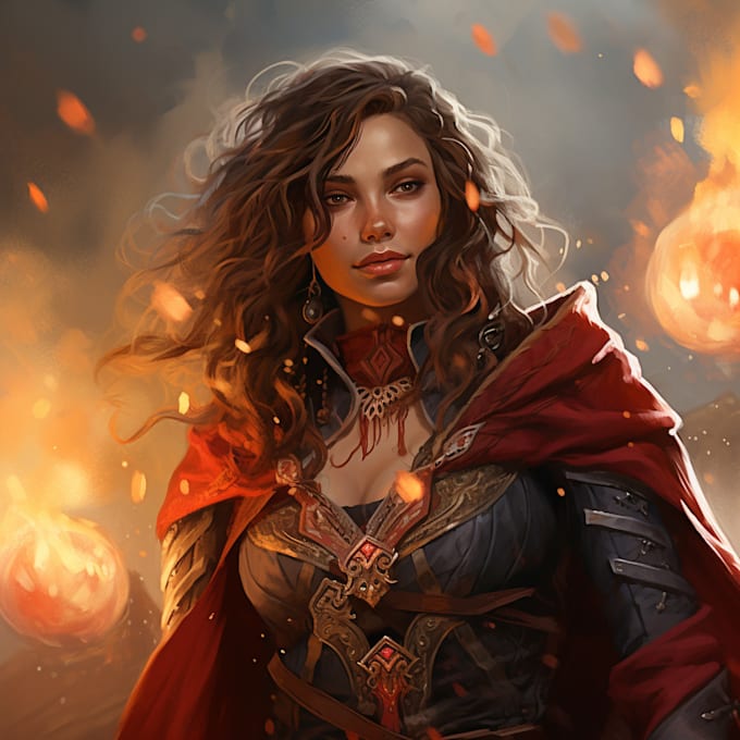 Draw dnd character art and dnd character art by Chrizannebosma | Fiverr