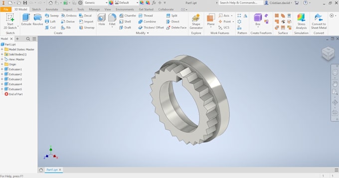 Convert your designs into 3d modeling with inventor by Criistiiandavid ...