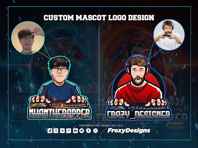 Design mascot logo design custom made from your picture by Froxydesigns ...