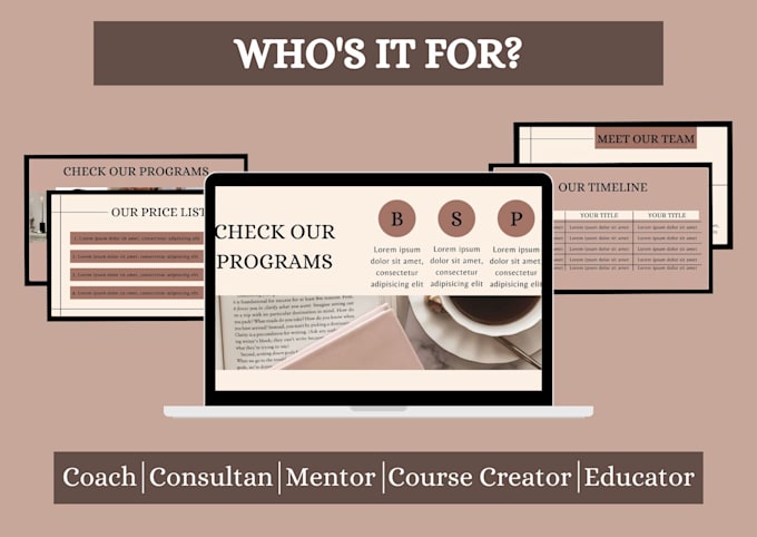 Provide 60 pre made persentation template designs by Wijayaed | Fiverr