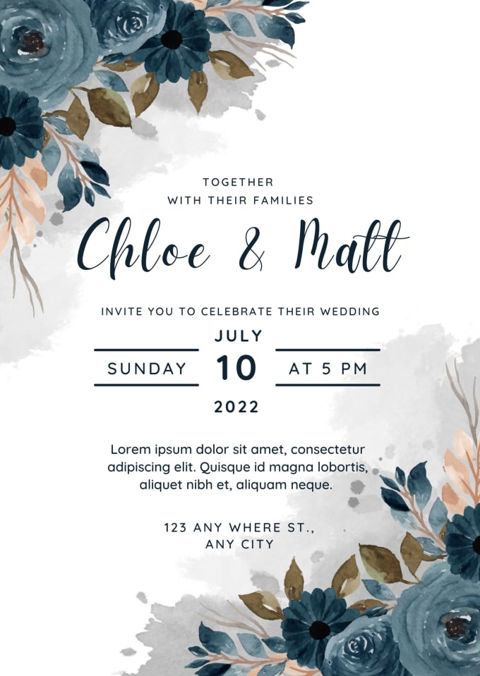 Design an impressive invitation card by Thaveeshmax123 | Fiverr Design an impressive invitation card by Thaveeshmax123 | Fiverr