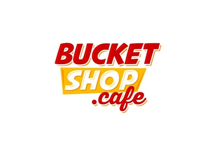 Provide attractive bucket shop café logo for your business by ...