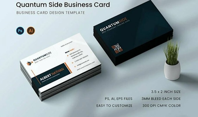 Provide modern and professional business card design by Christopherff ...
