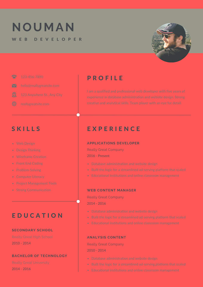 Design an interview winning resume and cv design for you by ...