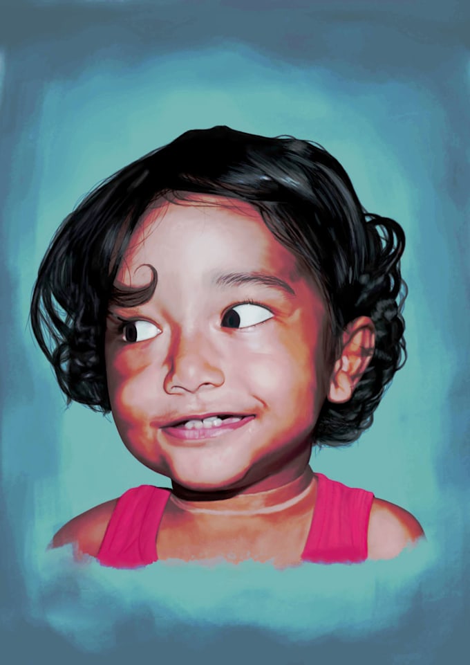 Draw Realistic Cartoon Vector Portrait From Your Photo By Amorevermeu Fiverr