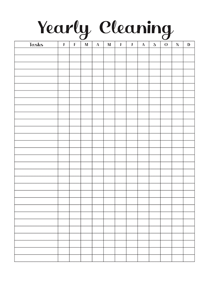 Create an interior notebook for cleaning planner by Smayersmayer | Fiverr