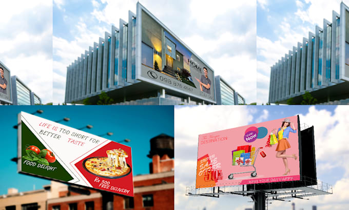 Design billboard, signage, roll up banner by Alamgraphic | Fiverr