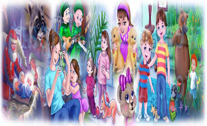 Create awesome children story book illustrations for you by Zarifjouiti ...