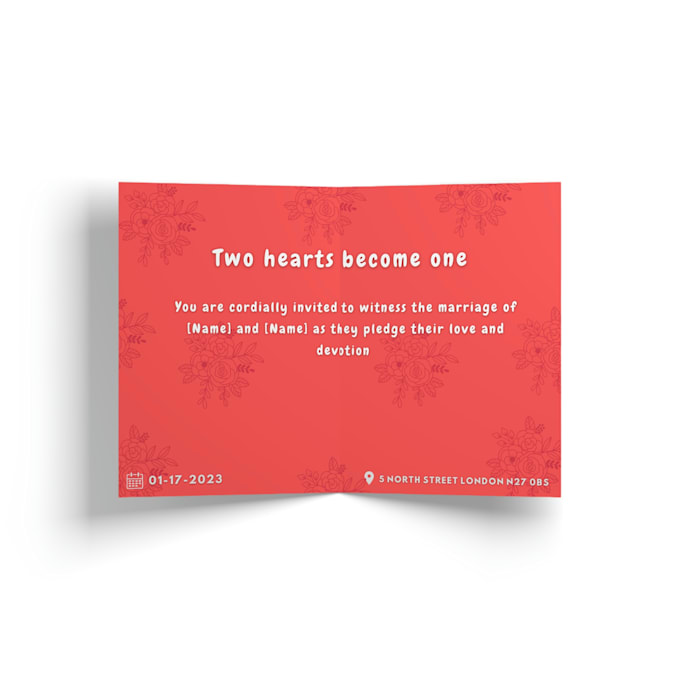 Create your dream wedding invitation high res pdfs by Johnthens | Fiverr