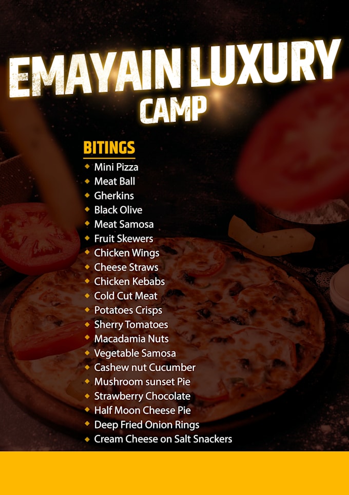 Deliver a unique rate card or menu for your business by Denis_njihia ...