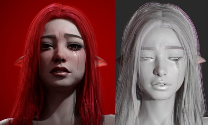 Model custom 3d metahuman character for animation games character ue5 metahuman by Emmanuel ...