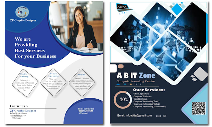 Design professional flyers and posters by Zahirahmed959 | Fiverr
