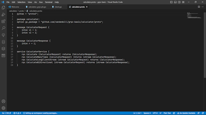 Build golang grpc web service by Vandenbill | Fiverr Build golang grpc web service by Vandenbill | Fiverr